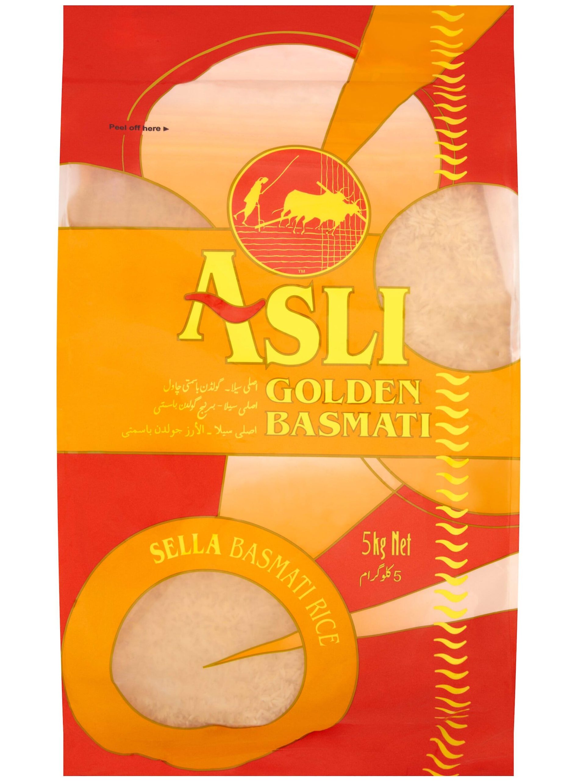 ASLI GOLDEN SELLA EASY COOK BASMATI 5KG - Restaurant Wholesale