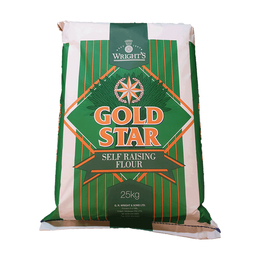 GOLD STAR SELF RAISING FLOUR 25kg - Restaurant Wholesale