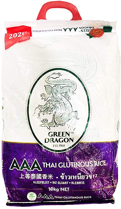 GREEN DRAGON GLUTINOUS RICE 10KG - Restaurant Wholesale