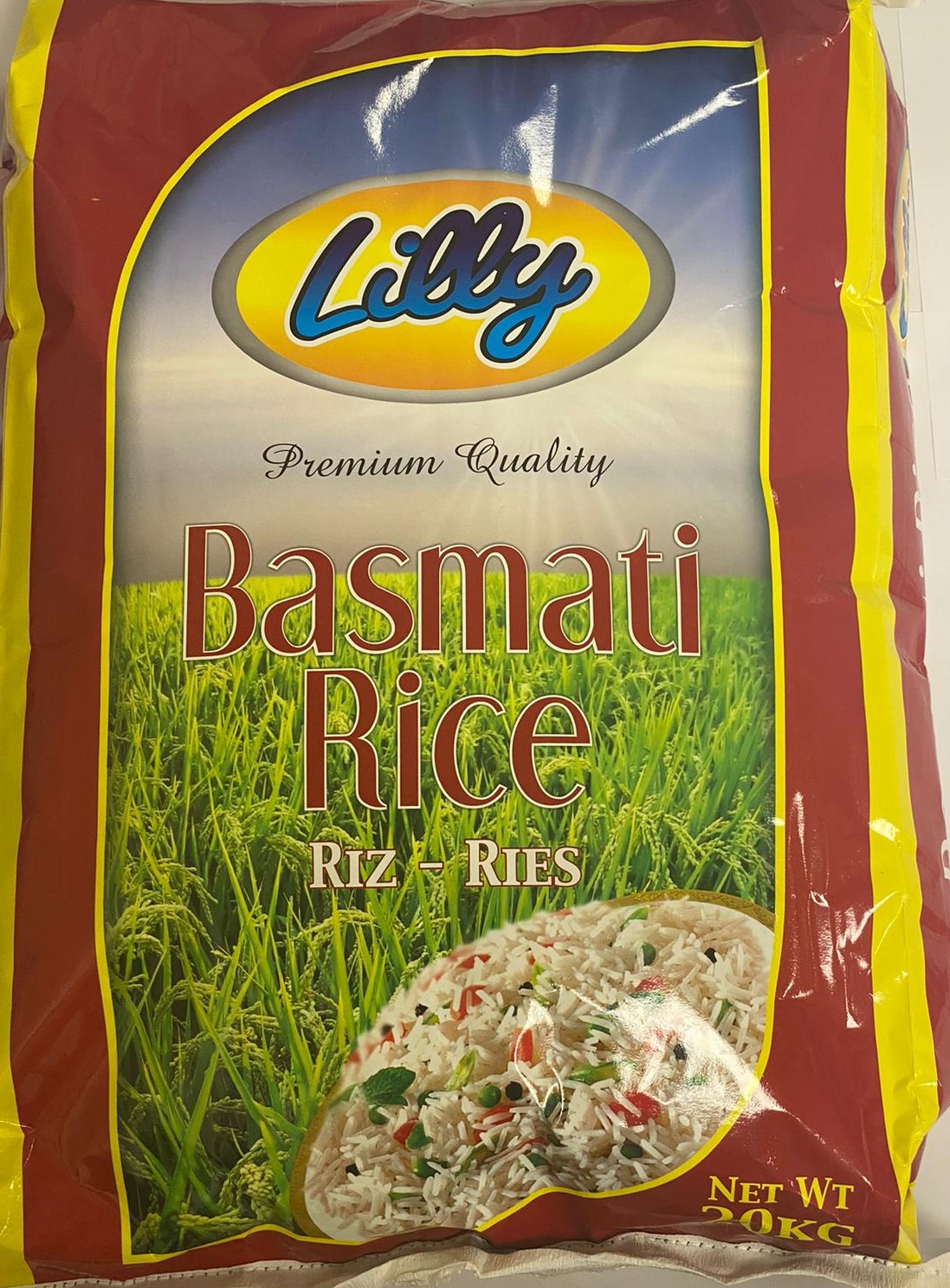 LILLY BASMATI RICE 20KG - Restaurant Wholesale