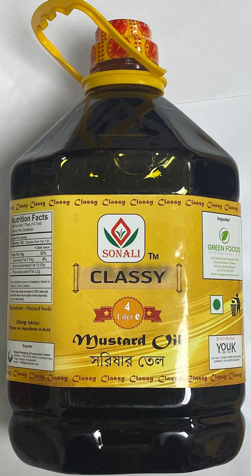 SONALI MUSTARD OIL 4LTR - Restaurant Wholesale