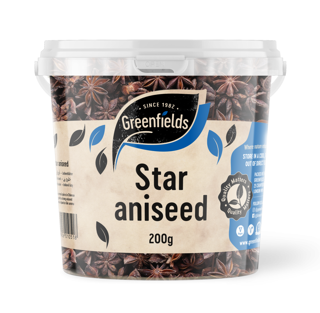 GREENFIELDS STAR ANISEED 200G - Restaurant Wholesale