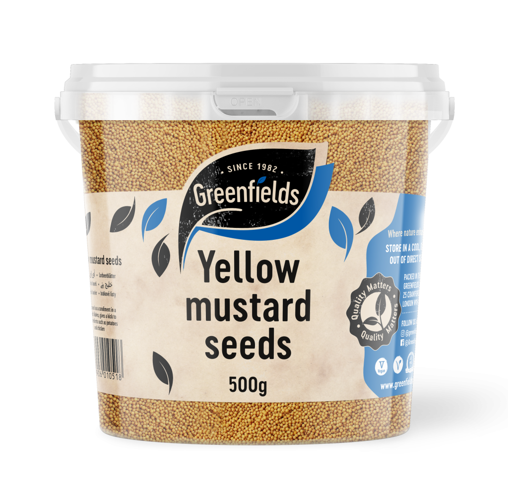 GREENFIELDS YELLOW MUSTARD SEEDS 500G - Restaurant Wholesale